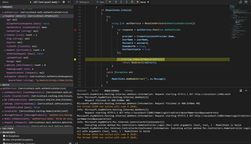 Difference between using Authenticate(new Authenticate()) vs ...