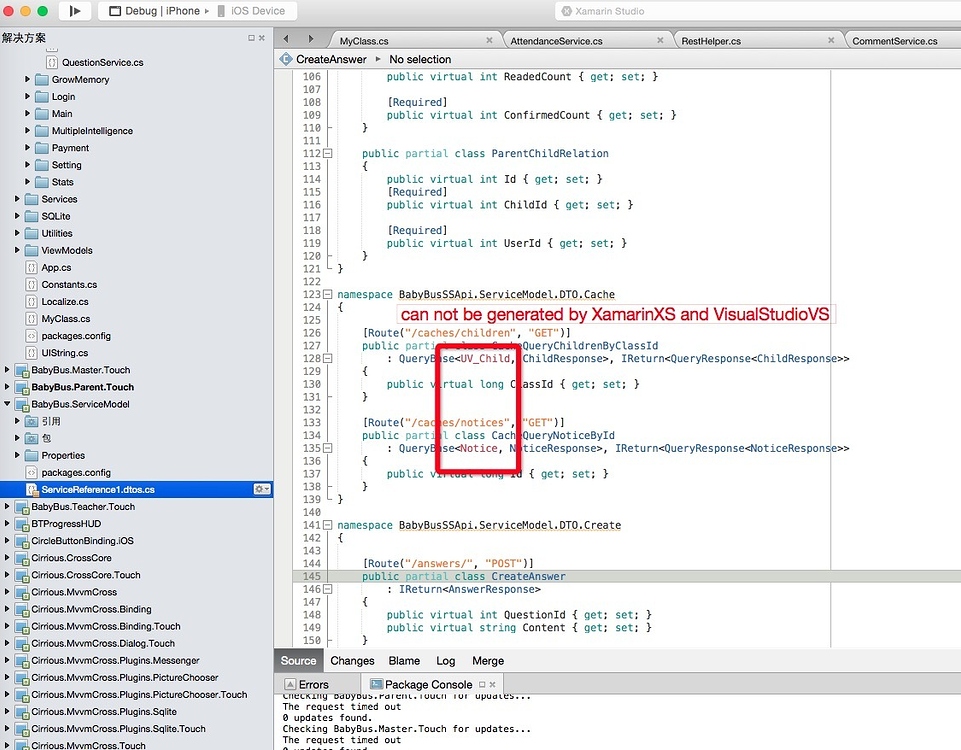 Can not generate all DTOs - Add ServiceStack Reference - ServiceStack Customer Forums
