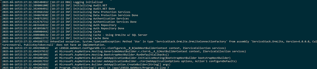 Docker containers failing to run - ServiceStack Customer Forums