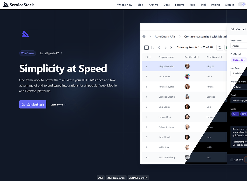 ServiceStack v6.8! - News - ServiceStack Customer Forums