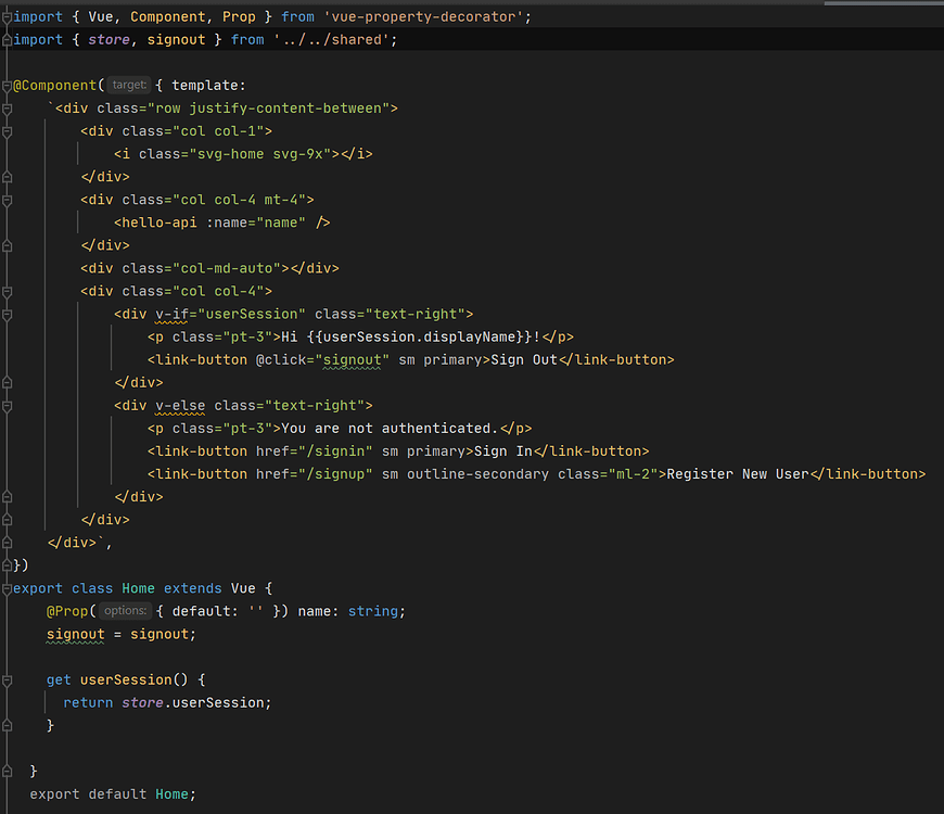 Vue lite template - how can I define template of component to have ...