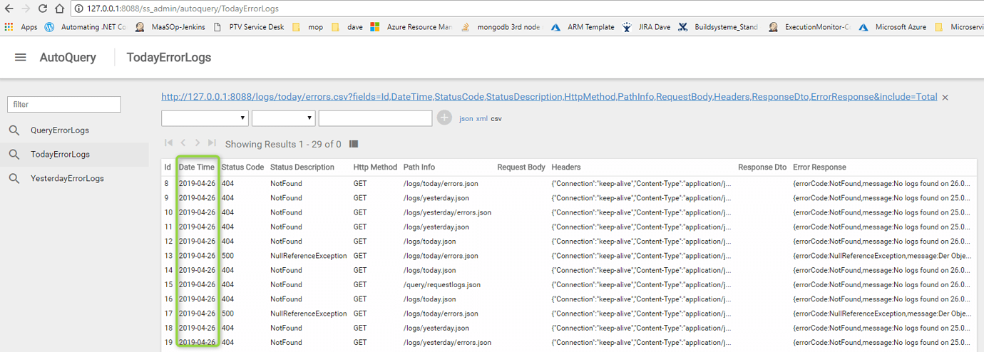 DateHandler jsconfig - how to display date with timestamp - Auto Query ...
