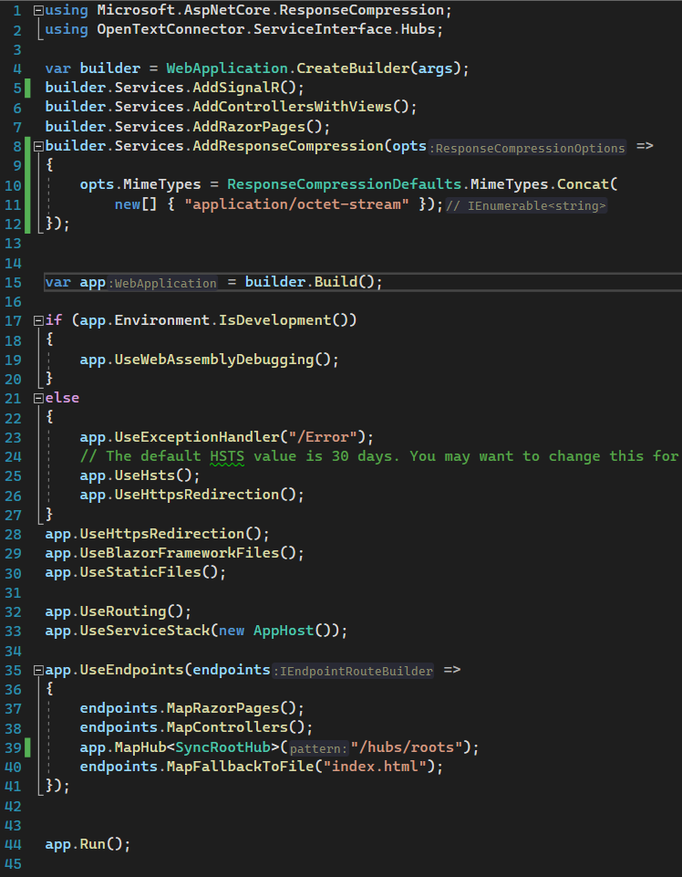 Error Getting SignalR Working In Blazor WASM Application WASM 